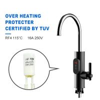 China ABS body, 3300W electric faucet, heats up in 3 seconds, suitable for the kitchen, bathroom, balcony, and laundry room for sale