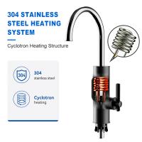 China ABS body, 3300W electric faucet, heats up in 3 seconds, suitable for the kitchen, bathroom, balcony, and laundry room for sale