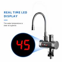 China 304 Stainless Steel Electric Heating Tap with LED Temperature Display and 3300W Instant Heating for sale