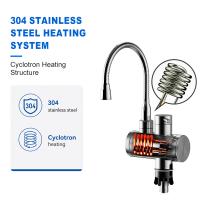 China 304 Stainless Steel Electric Heating Tap with LED Temperature Display and 3300W Instant Heating for sale