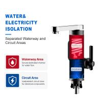 China ABS Material 3300W EU Plug Electric Heating Tap for Instant Hot Water for sale