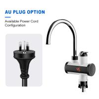 China 3300W EU Plug Electric Heating Tap with LED Digital Display for Instant Hot Water Supply for sale