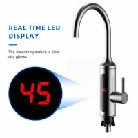 China 3s Fast Heating Electric Water Tap with LED Temperature Display and 304 Stainless Steel Construction for sale