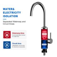 China 3s Fast Heating 3300W Electric Water Heater Tap with 304 Stainless Steel Instant Water Heater Faucet for sale