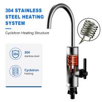 China 304 Stainless Steel 3300W Electric Heating Tap with 3s Fast Heating for Instant Hot Water in Kitchen for sale