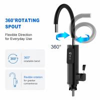 China 304 Stainless Steel Electric Heating Water Faucet with 3s Fast Heating and 360° Free Rotation for sale