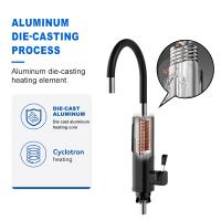China 304 Stainless Steel Electric Heating Water Faucet with 3s Fast Heating and 360° Free Rotation for sale
