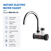 China 3300W LED Temperature Display Electric Heating Tap with 360° Free Rotation for Instant Hot Water for sale