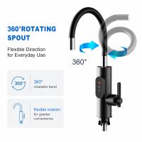 China 3300W 360° Free Rotation Electric Heating Tap with LED Digital Temperature Display for sale