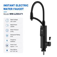 China 3300W Power ABS Material 360° Free Rotation Electric Heating Tap for Kitchen and Bathroom for sale