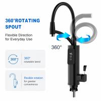 China 3300W Power ABS Material 360° Free Rotation Electric Heating Tap for Kitchen and Bathroom for sale