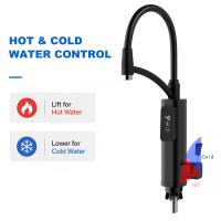 China 3300W Power ABS Material 360° Free Rotation Electric Heating Tap for Kitchen and Bathroom for sale