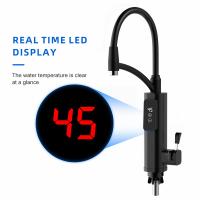 China 3300W Power ABS Material 360° Free Rotation Electric Heating Tap for Kitchen and Bathroom for sale