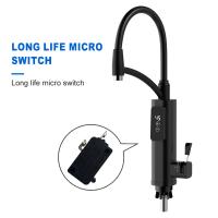 China 3300W Power ABS Material 360° Free Rotation Electric Heating Tap for Kitchen and Bathroom for sale