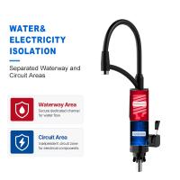 China 3300W Power ABS Material 360° Free Rotation Electric Heating Tap for Kitchen and Bathroom for sale