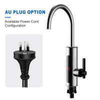 China 3300W 304 Stainless Steel Instant Electric Heating Faucet for Kitchen with LED Display for sale