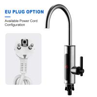 China 3300W 304 Stainless Steel Instant Electric Heating Faucet for Kitchen with LED Display for sale