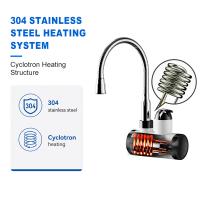 China ABS Material Electric Heating Tap with 3300W Power and 3s Fast Heating for Bathroom Hot and Cold Water for sale