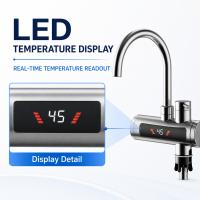 China 3s Fast Heating 3300W Electric Water Tap with LED Digital Display and 304 Stainless Steel for sale