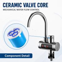 China 3s Fast Heating 3300W Electric Water Tap with LED Digital Display and 304 Stainless Steel for sale