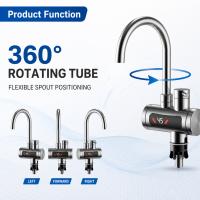 China 3s Fast Heating 3300W Electric Water Tap with LED Digital Display and 304 Stainless Steel for sale