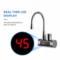 China 304 Stainless Steel 3300W Instantaneous Electric Water Heater Tap with LED Digital Display for sale