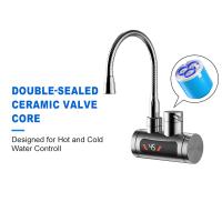 China 304 Stainless Steel 3300W Instantaneous Electric Water Heater Tap with LED Digital Display for sale