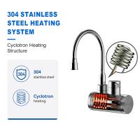 China 304 Stainless Steel 3300W Instantaneous Electric Water Heater Tap with LED Digital Display for sale