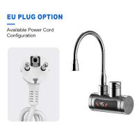 China 304 Stainless Steel 3300W Instantaneous Electric Water Heater Tap with LED Digital Display for sale