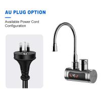 China 304 Stainless Steel 3300W Instantaneous Electric Water Heater Tap with LED Digital Display for sale