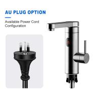 China 3300W 304 Stainless Steel Instant Water Heater Tap with 360° Free Rotation for Bathroom for sale