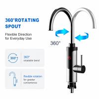 China 3 Seconds Fast Heating 3300W 304 Stainless Steel Instant Water Heater Tap for Kitchen for sale