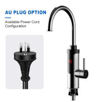 China 3 Seconds Fast Heating 3300W 304 Stainless Steel Instant Water Heater Tap for Kitchen for sale