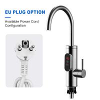 China 3300W Instant Electric Water Heater Tap with 304 Stainless Steel and 360° Free Rotation for sale