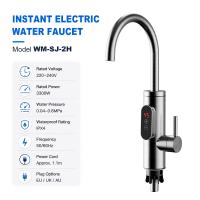 China 3300W Instant Electric Water Heater Tap with 304 Stainless Steel and 360° Free Rotation for sale