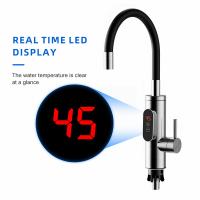 China 304 Stainless Steel 3300W Electric Heating Tap with 360° Free Rotation Instant Water Heater Tap for sale