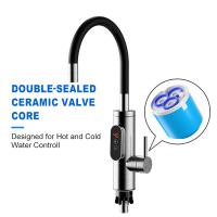 China 304 Stainless Steel 3300W Electric Heating Tap with 360° Free Rotation Instant Water Heater Tap for sale