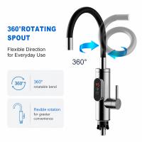 China 304 Stainless Steel 3300W Electric Heating Tap with 360° Free Rotation Instant Water Heater Tap for sale