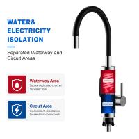 China 304 Stainless Steel 3300W Electric Heating Tap with 360° Free Rotation Instant Water Heater Tap for sale