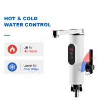 China LED Digital Temperature Display 3300W 3s Fast Heating Electric Water Tap Instant Water Heater Tap for sale
