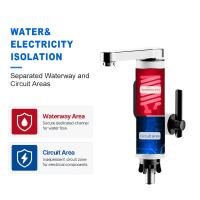 China LED Digital Temperature Display 3300W 3s Fast Heating Electric Water Tap Instant Water Heater Tap for sale