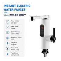 China LED Digital Temperature Display 3300W 3s Fast Heating Electric Water Tap Instant Water Heater Tap for sale