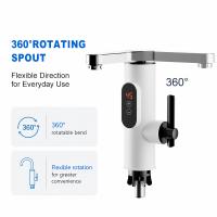 China LED Digital Temperature Display 3300W 3s Fast Heating Electric Water Tap Instant Water Heater Tap for sale