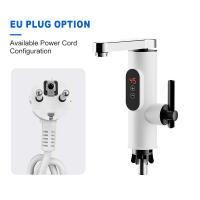 China LED Digital Temperature Display 3300W 3s Fast Heating Electric Water Tap Instant Water Heater Tap for sale