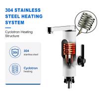 China LED Digital Temperature Display 3300W 3s Fast Heating Electric Water Tap Instant Water Heater Tap for sale