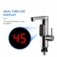 China 360 Degree Rotatable Outlet LED Temperature Display 3s Fast Heating Electric Water Heater Tap for sale