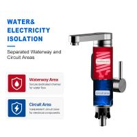 China 360 Degree Rotatable Outlet LED Temperature Display 3s Fast Heating Electric Water Heater Tap for sale