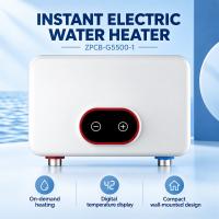 China 3s Fast Heating LED Digital Temperature Display Instant Electric Water Heater Faucet with Adjustable Power 3.5KW-5.5KW for sale