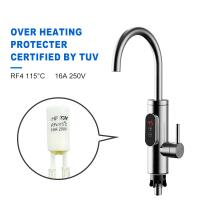 China 3300W 304 Stainless Steel Electric Water Heater Tap with 360° Rotation and Digital Display for sale