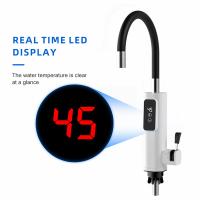 China Instant Hot Water Tap with 3s Fast Heating LED Digital Temperature Display and 360° Free Rotation for Kitchen for sale
